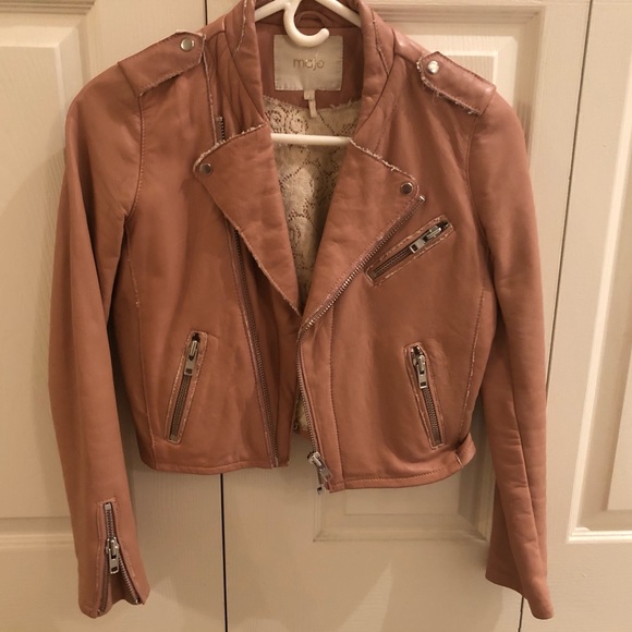 Maje | Jackets & Coats | Maje Genuine Leather Jacket | Poshmark